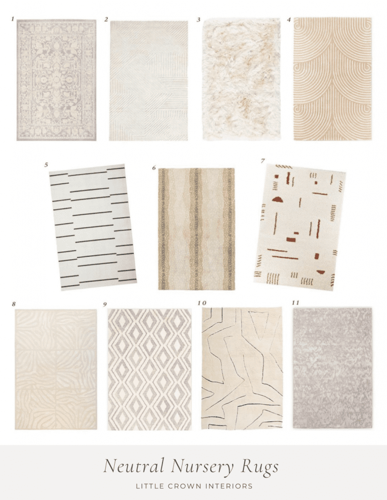 My Favorite Neutral Rugs for the Nursery - Little Crown Interiors