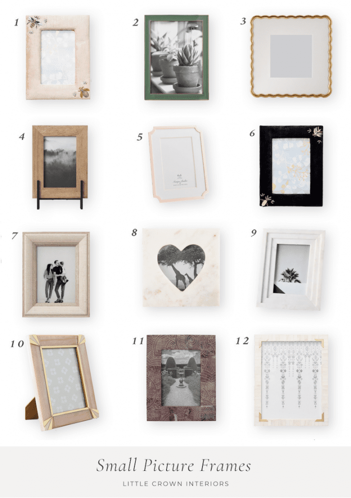 Small Picture Frames for the Nursery or Kid's Room - Little Crown Interiors