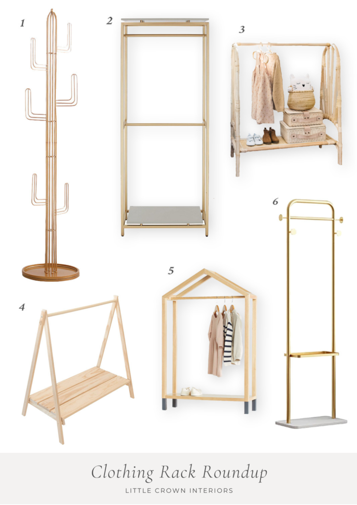 Cute Clothing Racks for Nurseries and Kid's Rooms - Little Crown Interiors